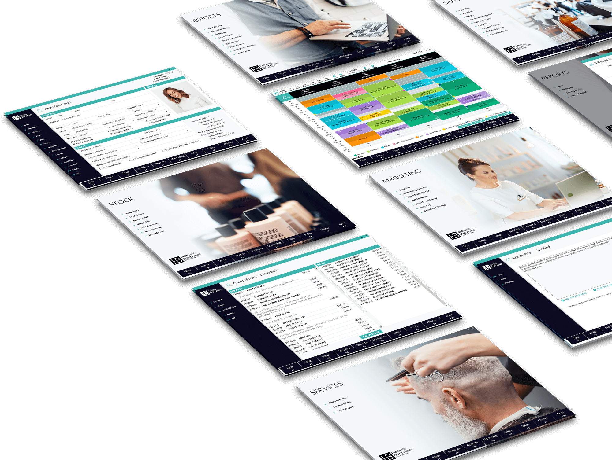 HB Queue - Hairware Beautyware Salon Software